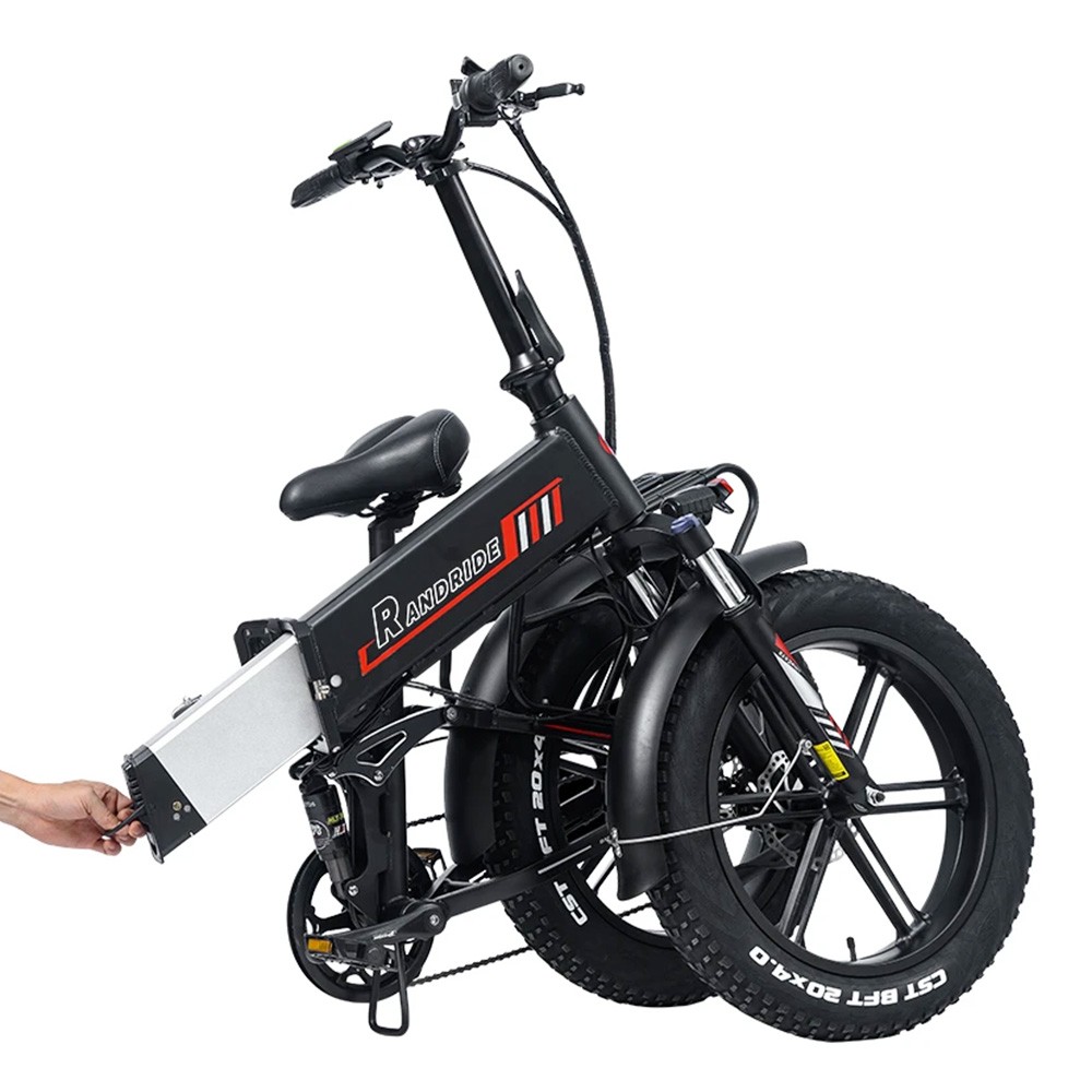 RANDRIDE YX20M Electric Bike 1000W Motor 45Km/h 48V 17Ah Alloy Wheels