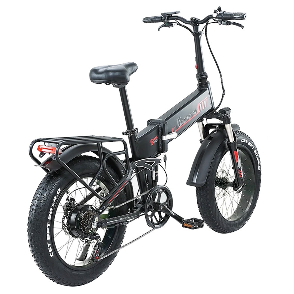 RANDRIDE YX20 Electric Bike 1000W Motor 45Km/h 48V 17Ah Spoke Wheels