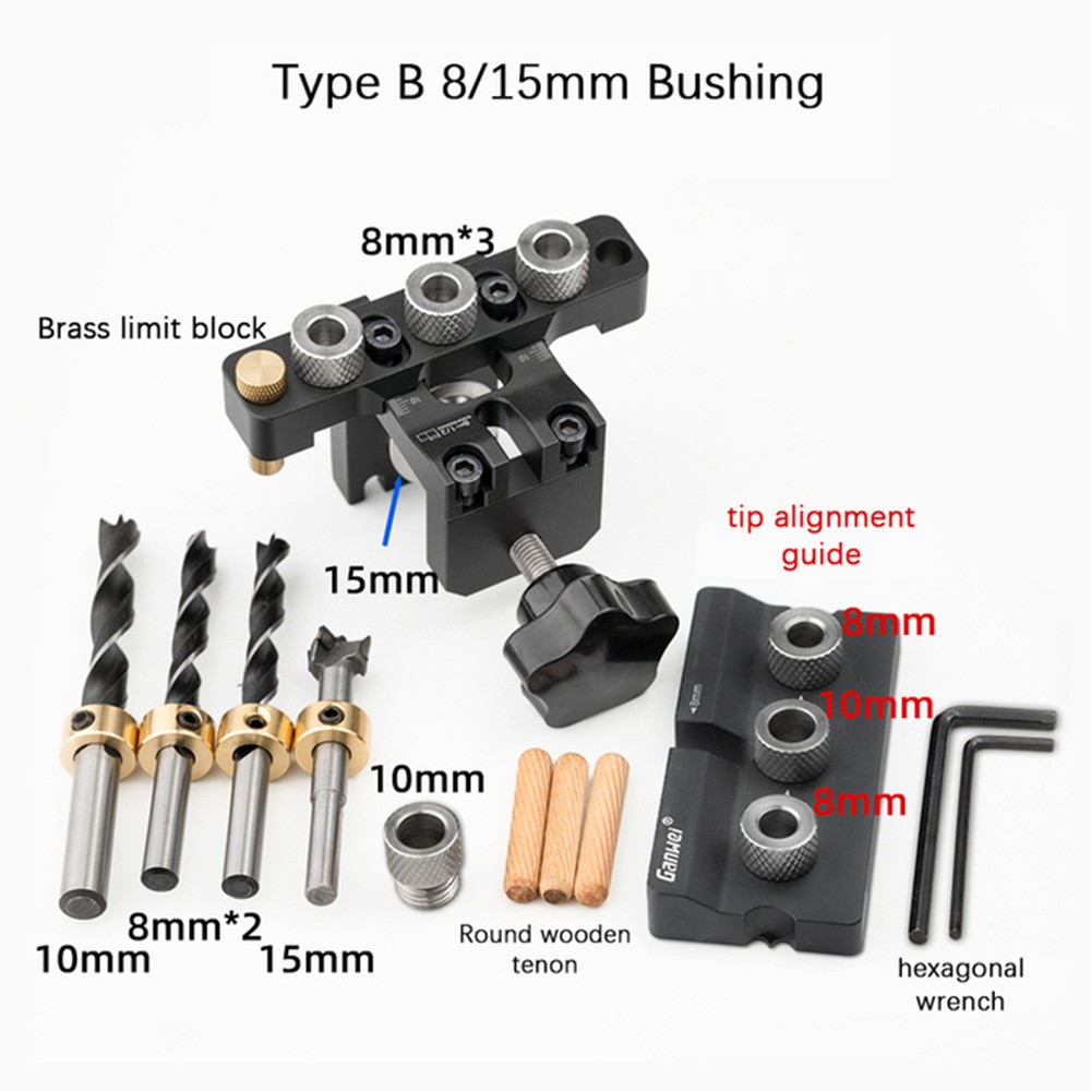 Ganwei Woodworking 3 In 1 Positioning Punching Tool Type B