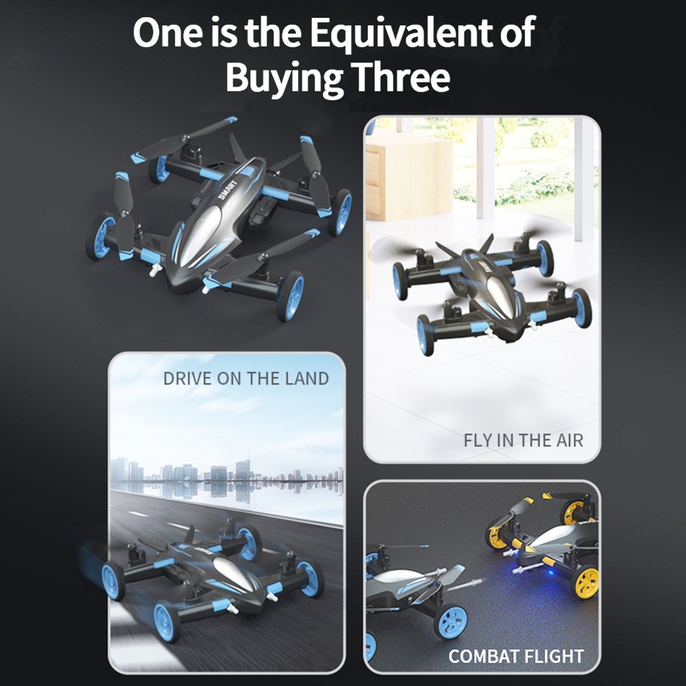 JJRC H110 Land & Air Firing Battle Drone with Camera 2 Batteries Gold