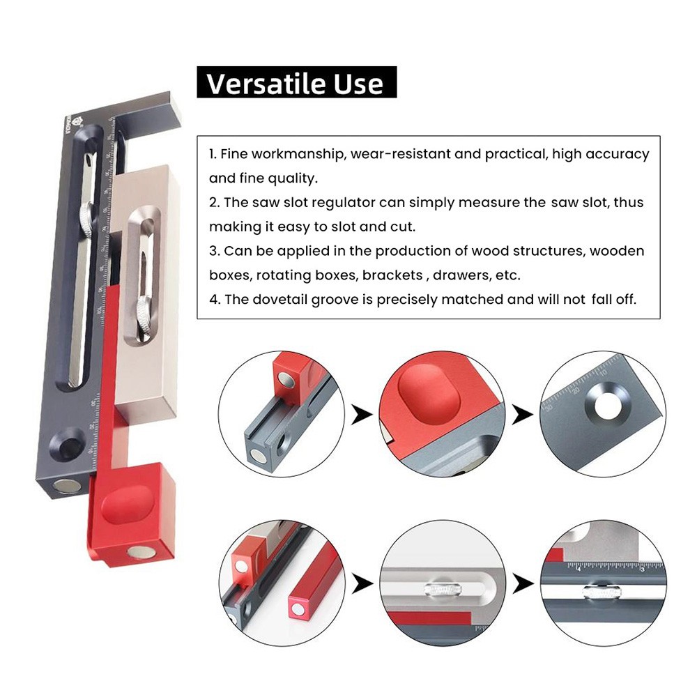 HONGDUI JF15 Kerfmaker Table Saw Slot Regulator Large