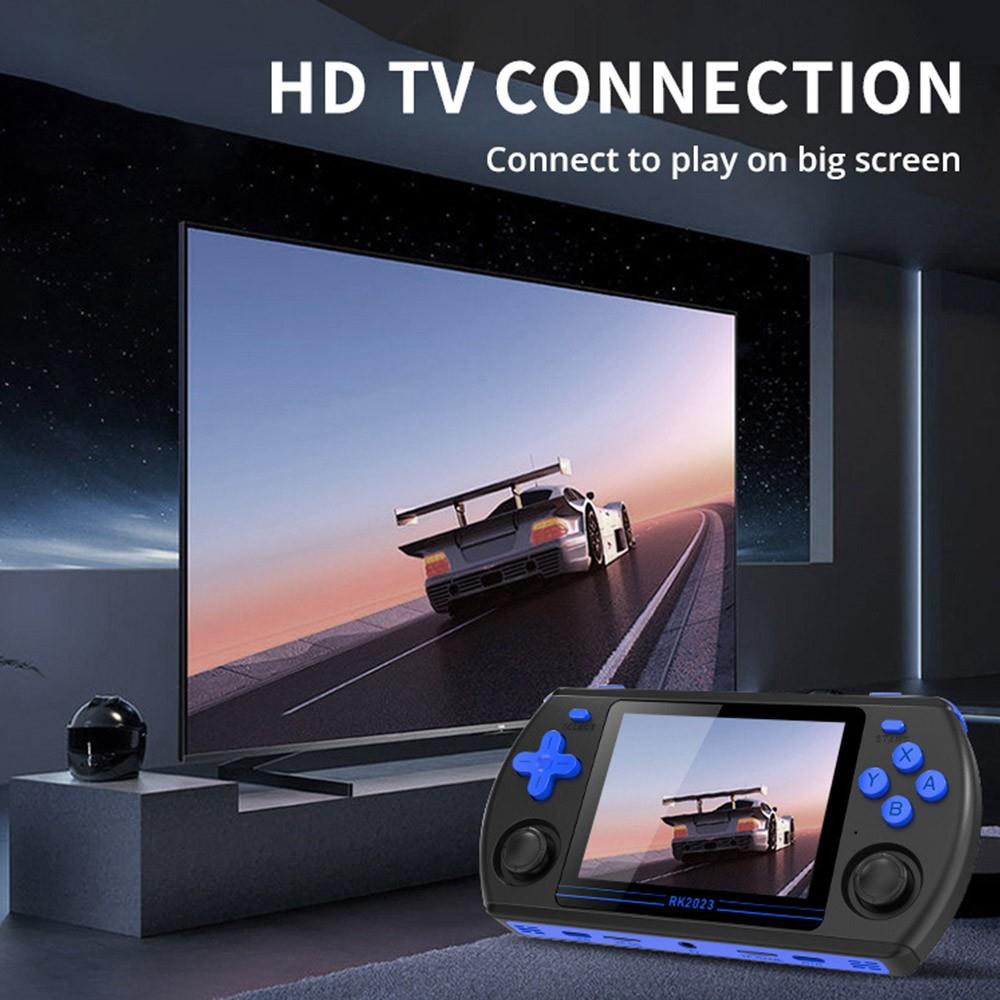 Powkiddy RK2023 16GB+128GB Retro Handheld Game Console Black