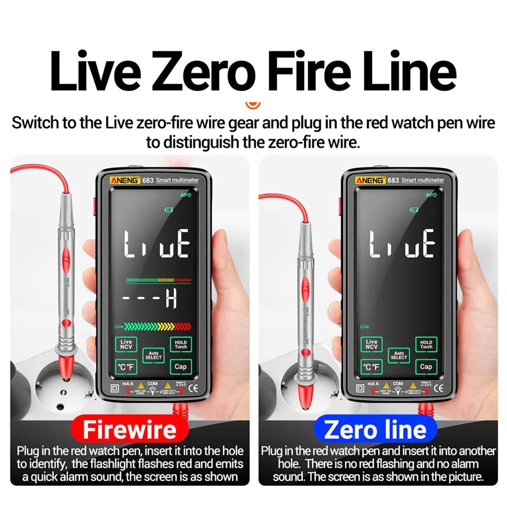 ANENG 683 Digital Multimeter Black