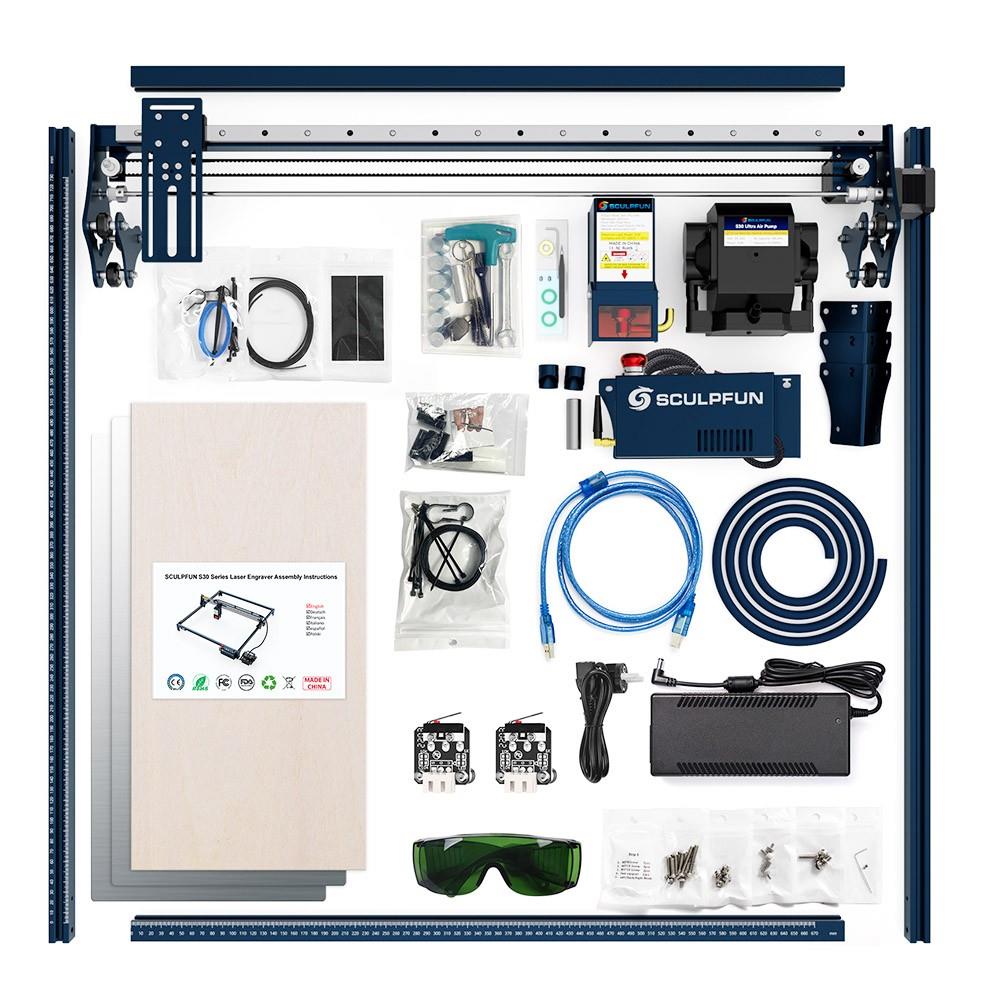 SCULPFUN S30 Ultra 22W Laser Engraver Cutter UK Plug