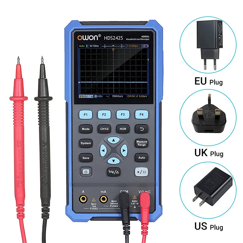 OWON HDS242S 3 in 1 Digital Oscilloscope UK Plug