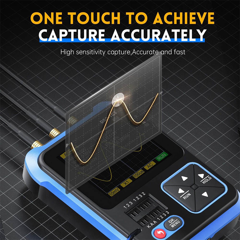 FNIRSI DSO-TC3 3 in 1 Digital Oscilloscope with P6100