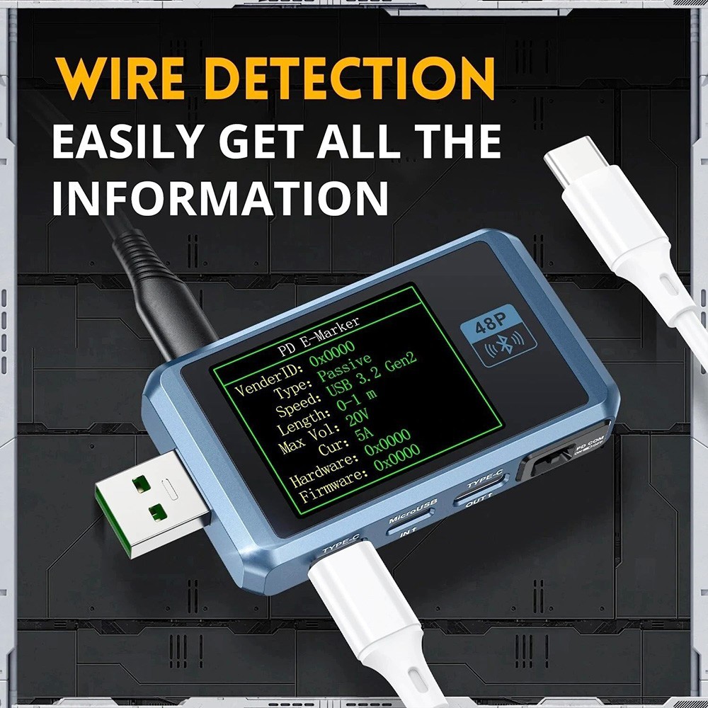 FNIRSI FNB48P USB Voltage Current Tester with Bluetooth