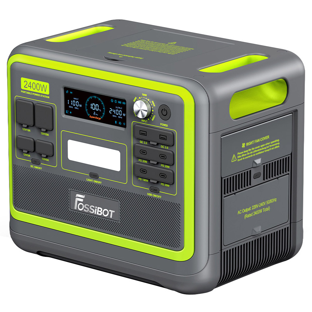 FOSSiBOT F2400 Portable Power Station 2048Wh LiFePO4 Battery | Europe