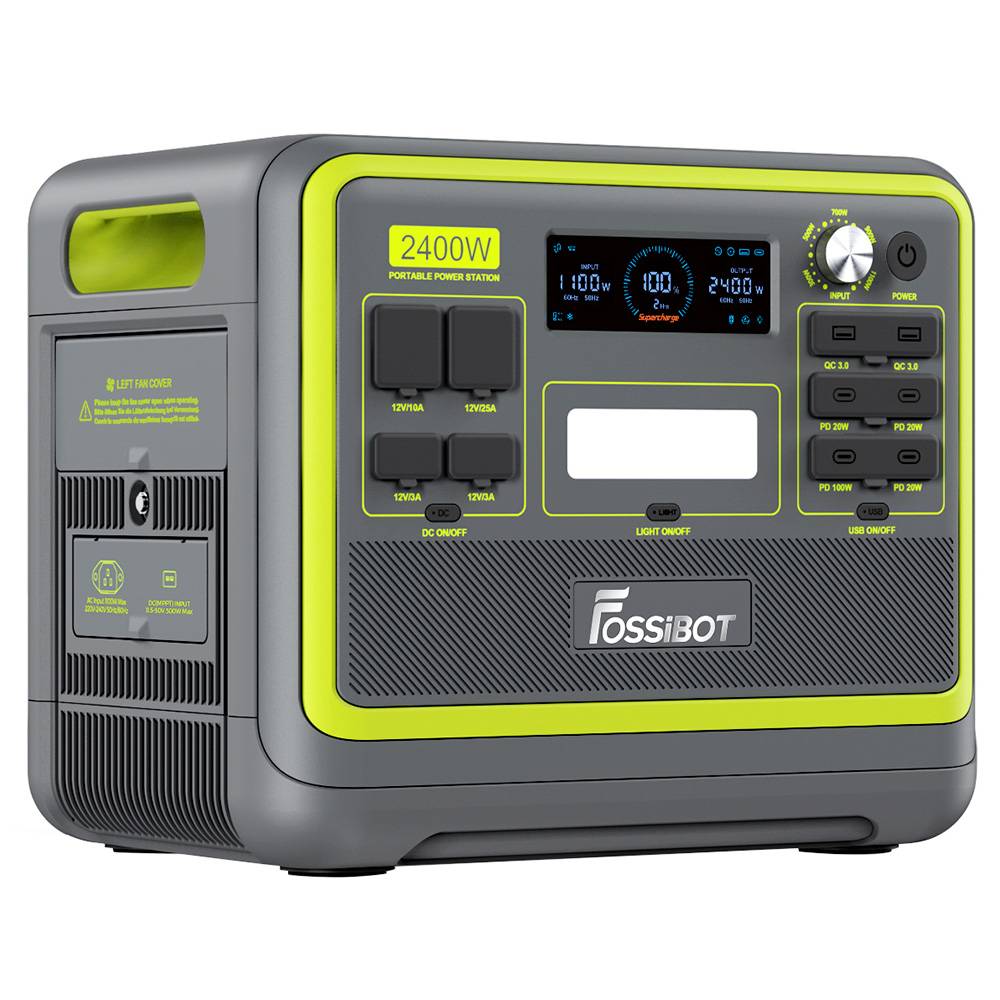 FOSSiBOT F2400 Portable Power Station + SP200 Solar Panel | Europe