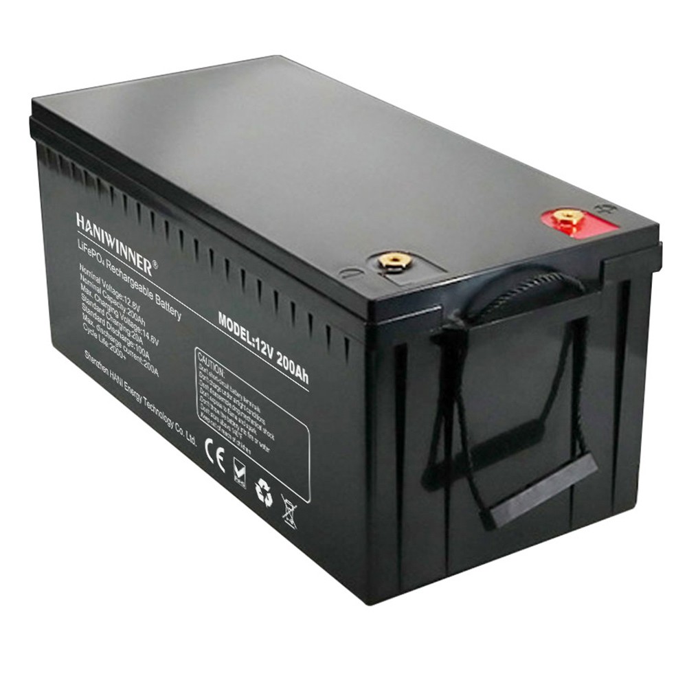 HANIWINNER HD009-12 12.8V 200Ah LiFePO4 Lithium Battery Pack