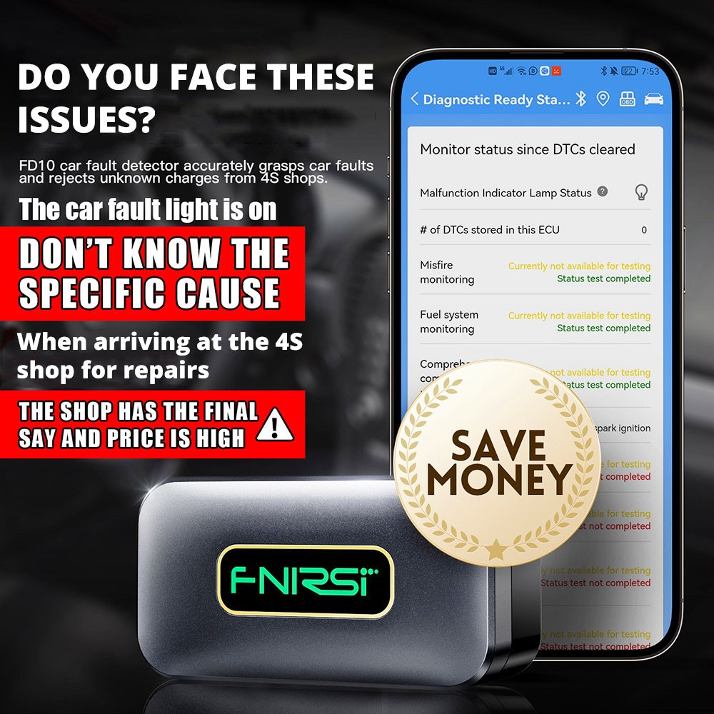 FNIRSI FD10 Car Fault Detector OBD2 Scanner