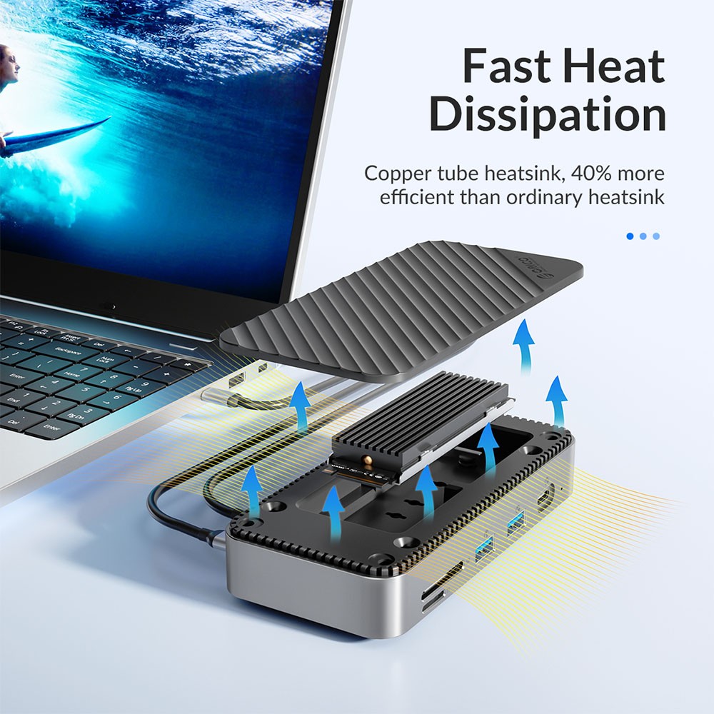 ORICO Docking Station with M.2 SSD Enclosure