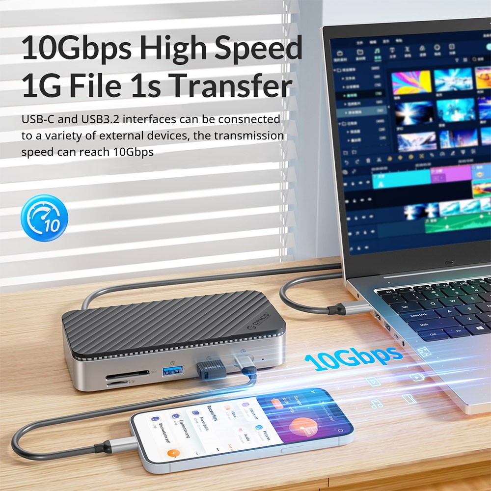 ORICO Docking Station with M.2 SSD Enclosure