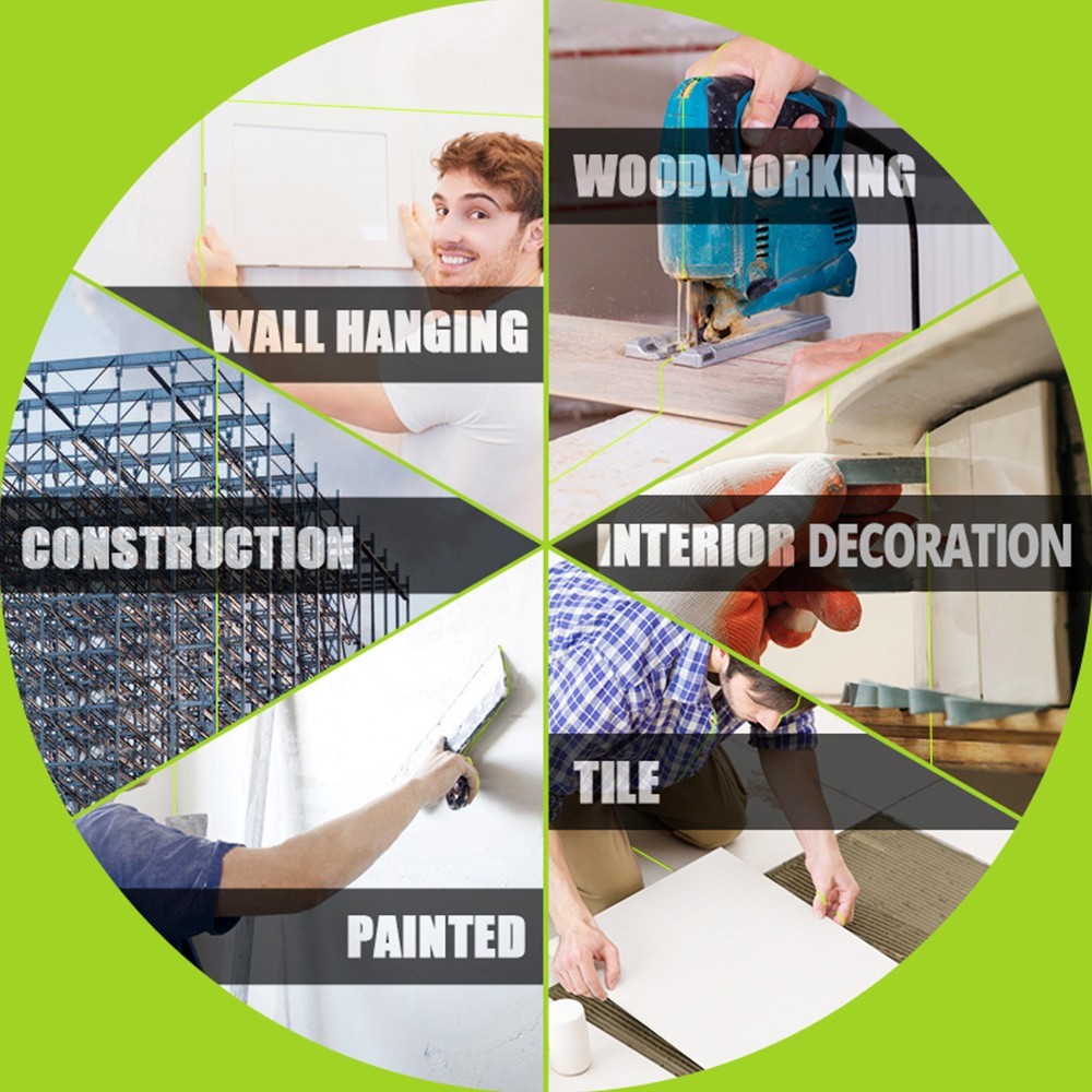 LFINE LLX-360-01 4D16 16-Line Laser Level Meter US Plug