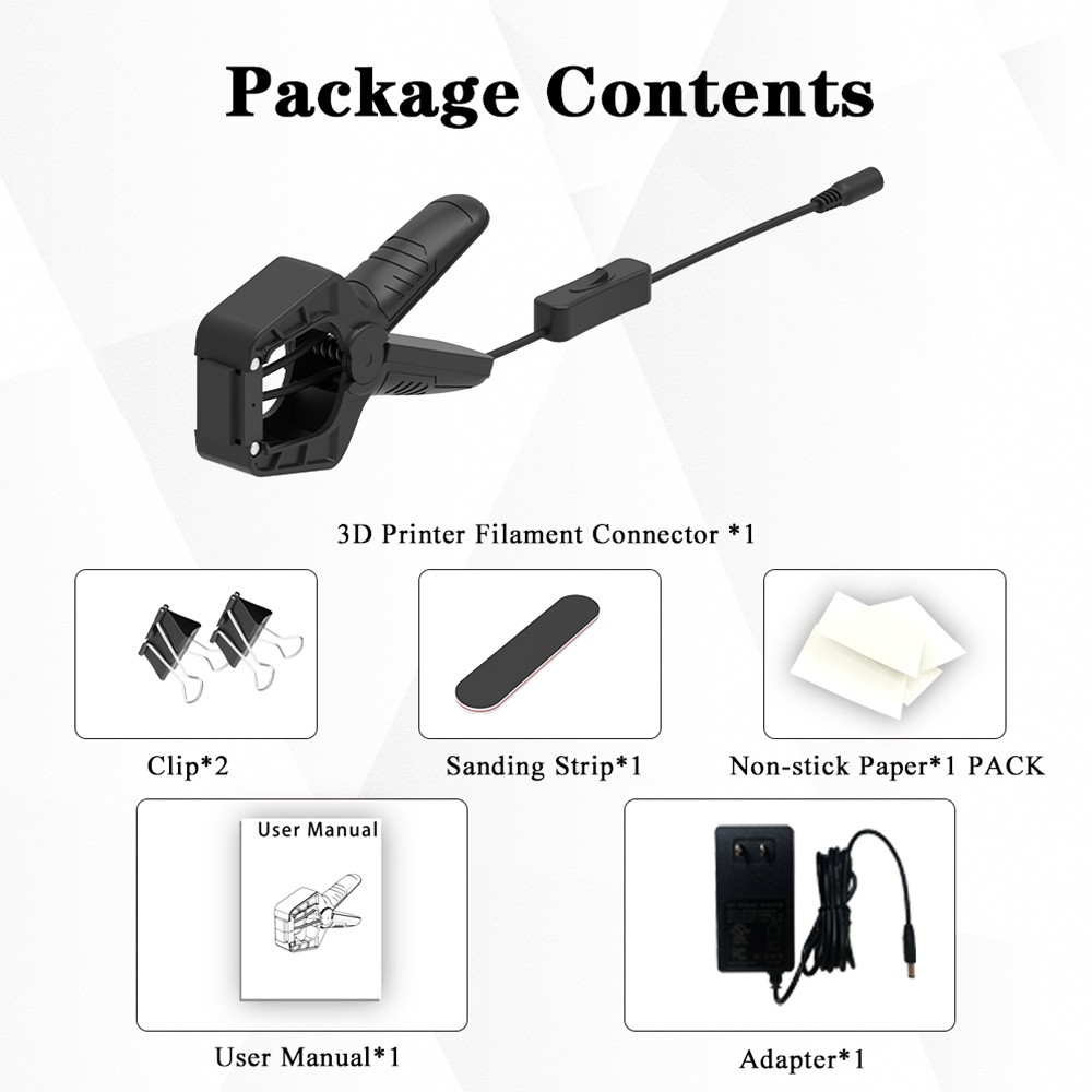 Lerdge 3D Printer Filament Connector EU Plug