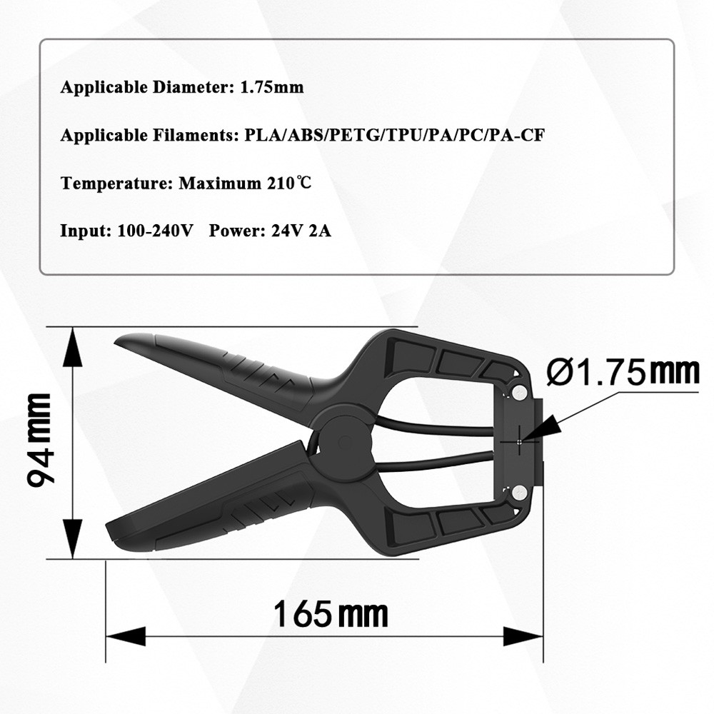 Lerdge 3D Printer Filament Connector EU Plug