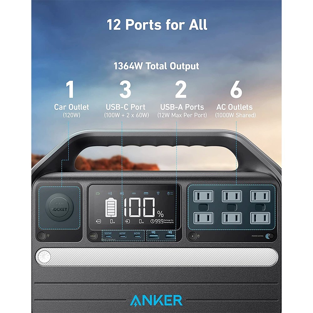 Anker PowerHouse 555 1000W Portable Power Station