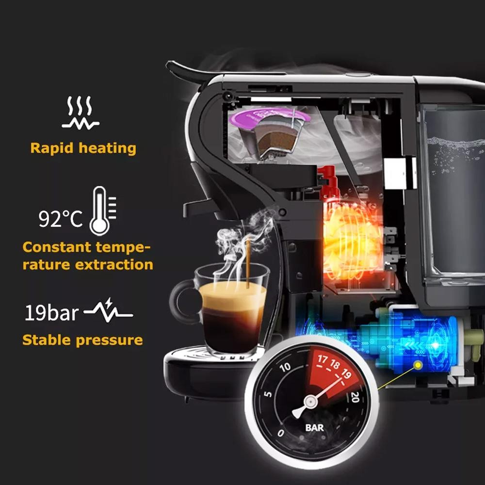 HiBREW H1A 1450W Espresso Coffee Machine Black | United States