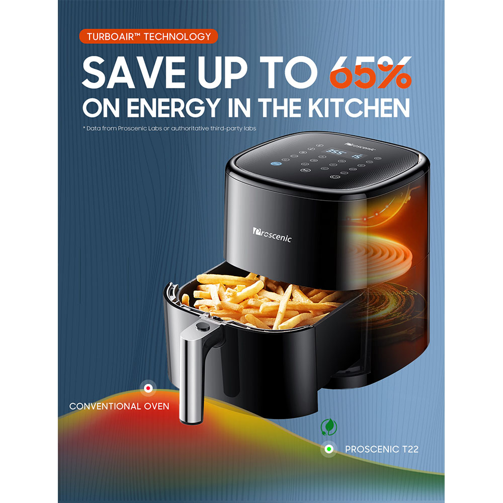 Proscenic T22 Smart Electric Air Fryer Oil-Free Non-stick 5L
