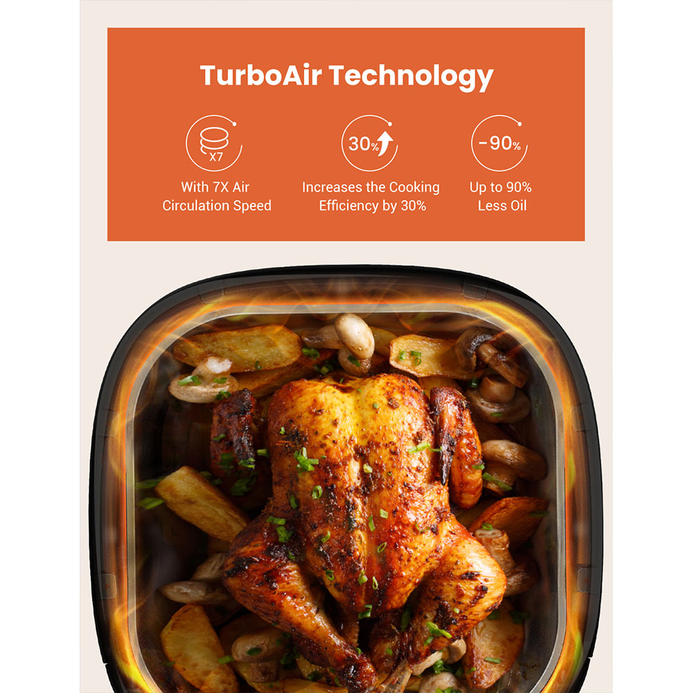 Proscenic T22 Smart Electric Air Fryer Oil-Free Non-stick 5L