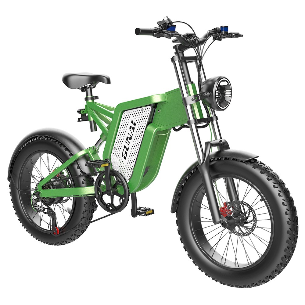 GUNAI MX25 Electric Bike 20 Inch 48V 25Ah 50km/h 1000W Motor - Green