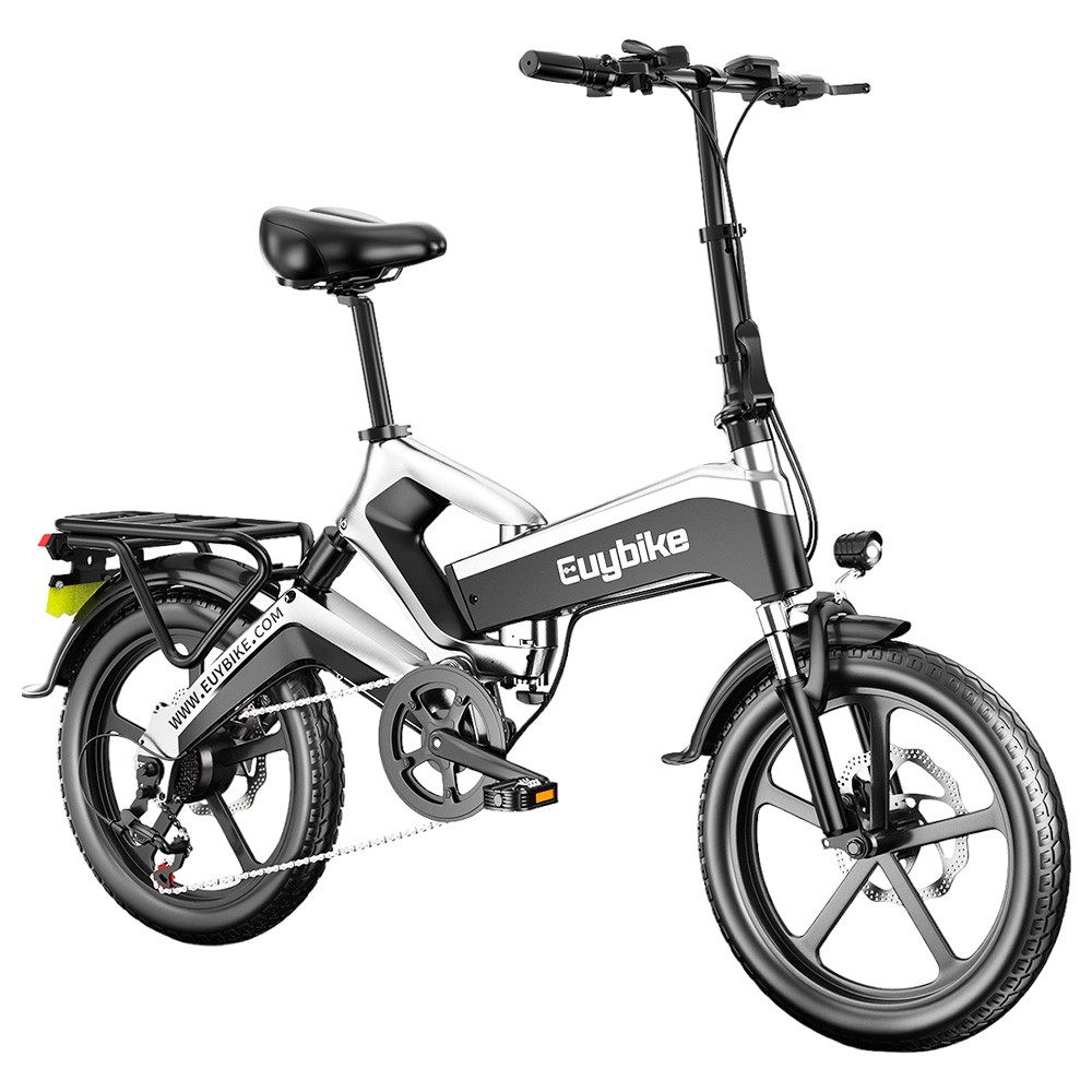 EUY K6 Folding Electric Bike 20 inch Tire 21mph 48V 12.8Ah 500W Motor