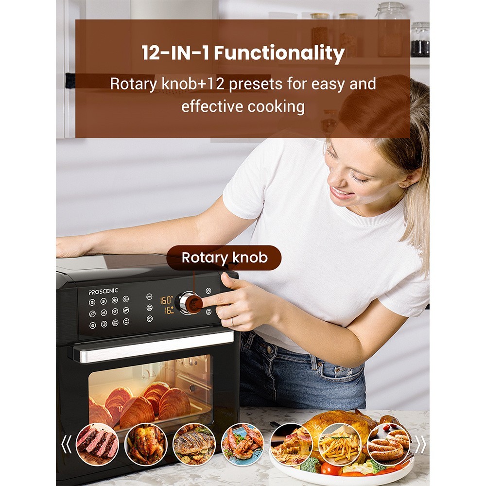 Proscenic T31 1700W Air Fryer Oven, 15L Large Capacity for Cook