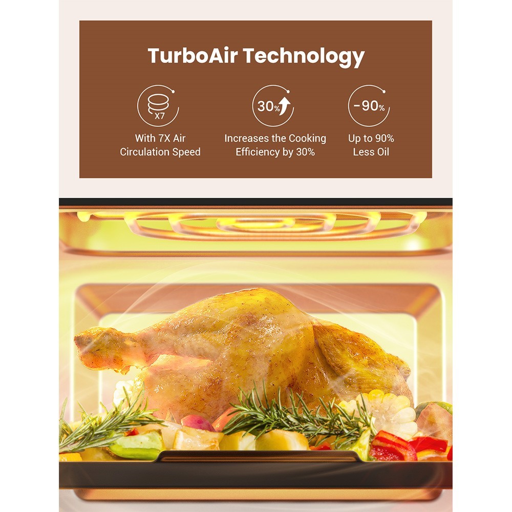 Proscenic T31 1700W Air Fryer Oven, 15L Large Capacity for Cook