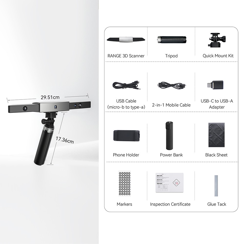Revopoint RANGE 3D Scanner Standard Edition