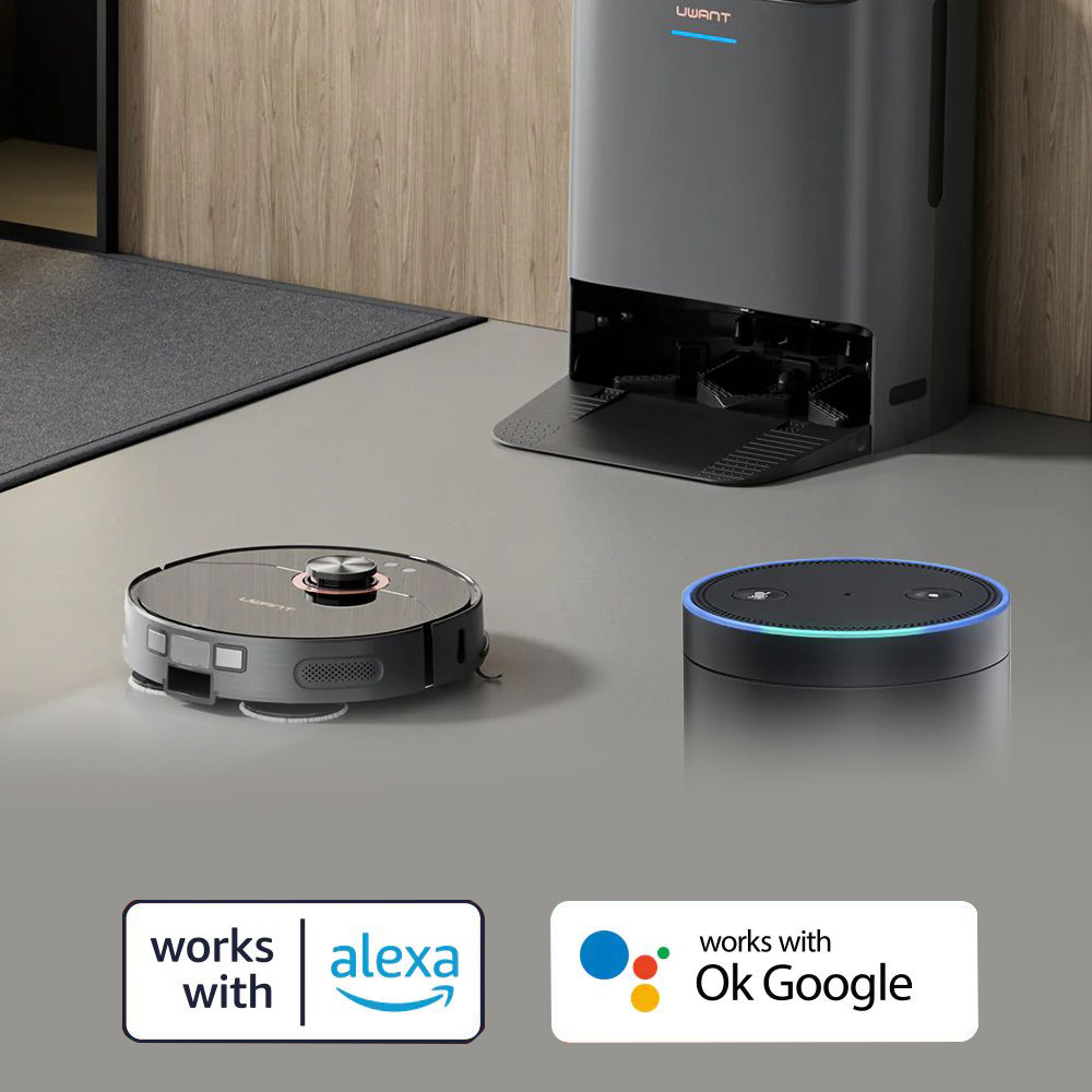 UWANT U200 Robot Vacuum Cleaner 5000Pa Suction Hot Air Self-Drying