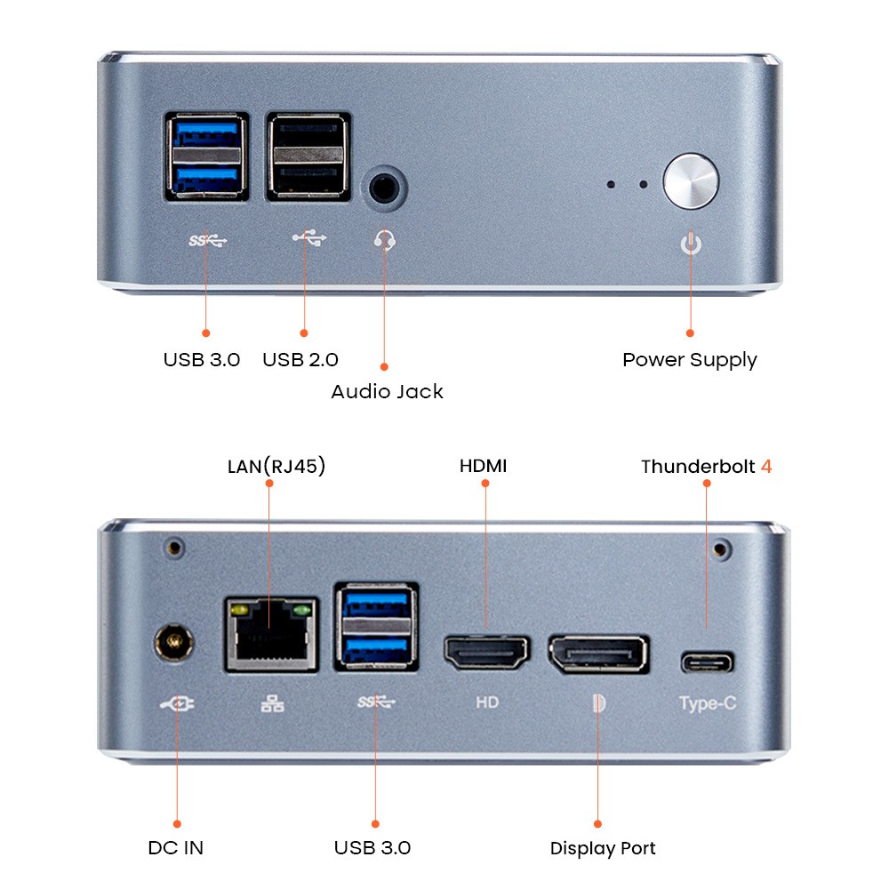 Ninkear M11 Mini PC 8GB DDR4 256GB SSD