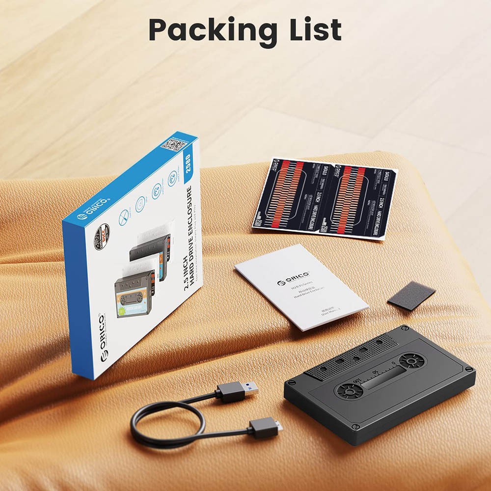 ORICO 2.5'' Hard Drive Enclosure SATA to USB3.0