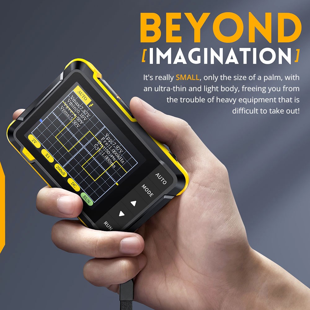 FNIRSI DSO152 Mini Handheld Digital Oscilloscope Yellow
