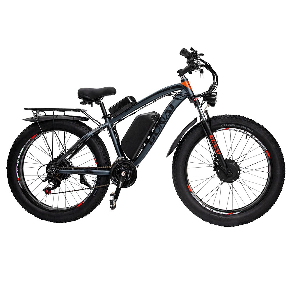 GUNAI GN88 Elcykel 26 tommer 2*1000W Motorer 48V 22Ah 55km/t Hastighed