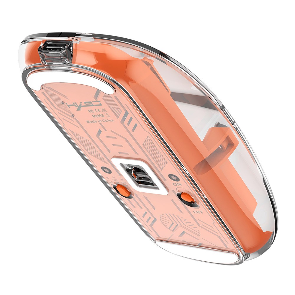 HXSJ T900 2.4G & Bluetooth Wireless Mouse Orange