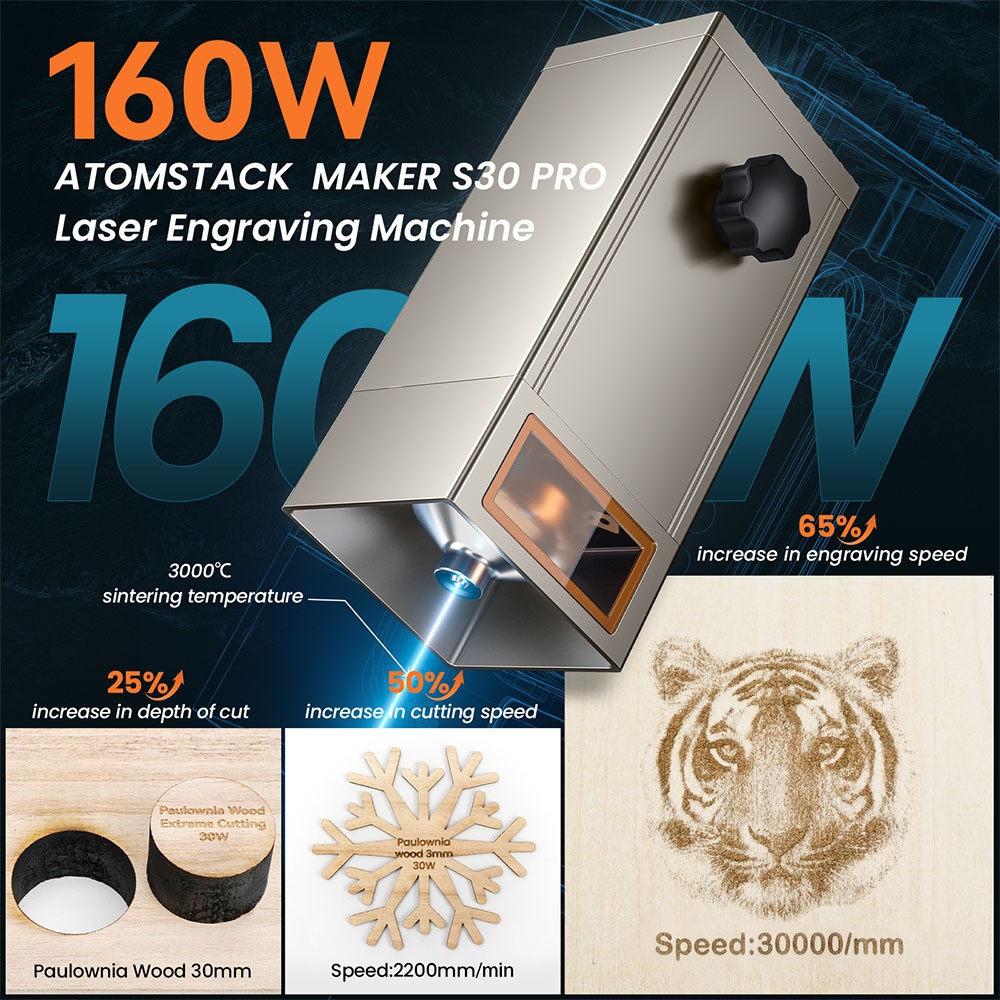 ATOMSTACK Maker S30 Pro Laser Engraver Cutter