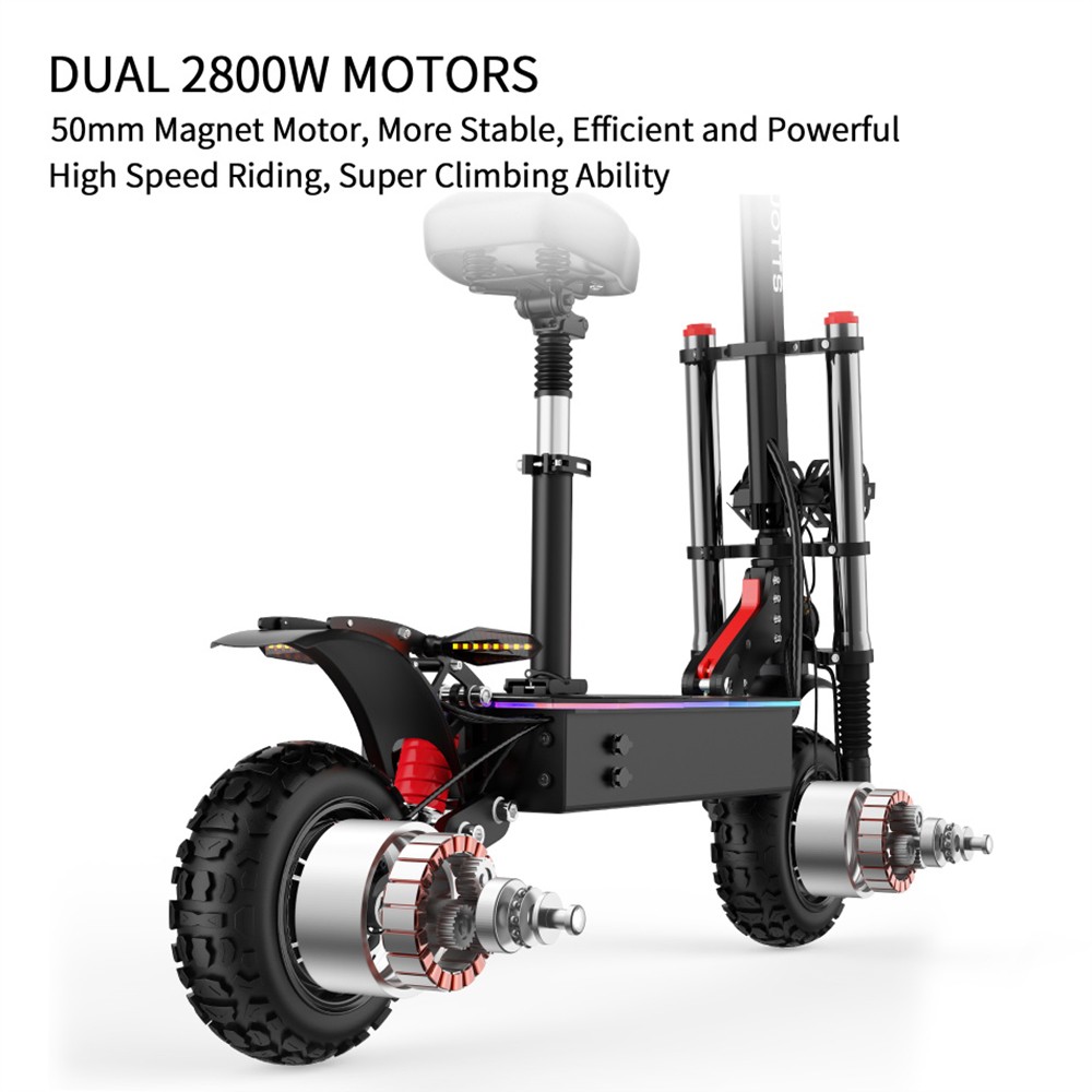 DUOTTS D88 Electric Scooter 11in 85KM/H 60V 38Ah 2800W*2 Dual Motor