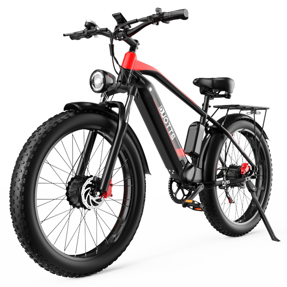 DUOTTS F26 Electric Bike 26 Inch 55Km/h 20Ah 750W*2 Dual Motors Black