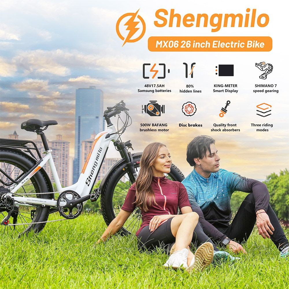 Shengmilo MX06 Electric Bike 48V 17.5Ah 42km/h 500W Bafang Motor