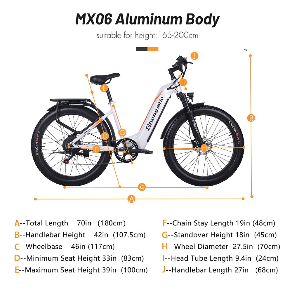 Shengmilo MX06 Electric Bike 48V 17.5Ah 42km/h 500W Bafang Motor