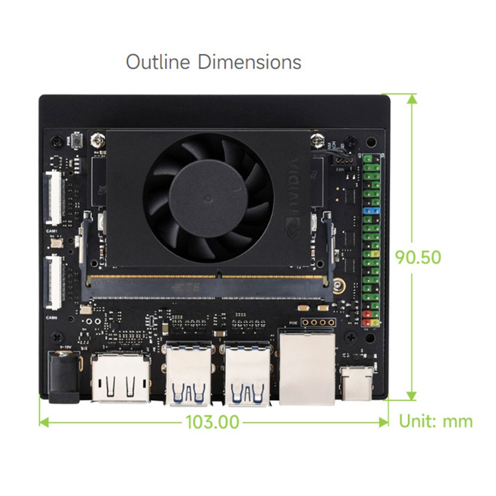 Waveshare NVIDIA Jetson Orin Nano AI Development Board 4GB