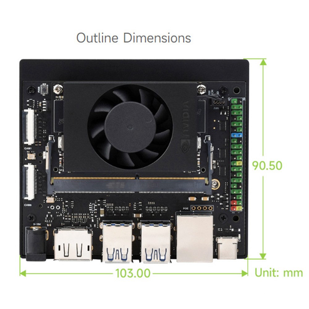 Waveshare NVIDIA Jetson Orin Nano AI Development Board 8GB