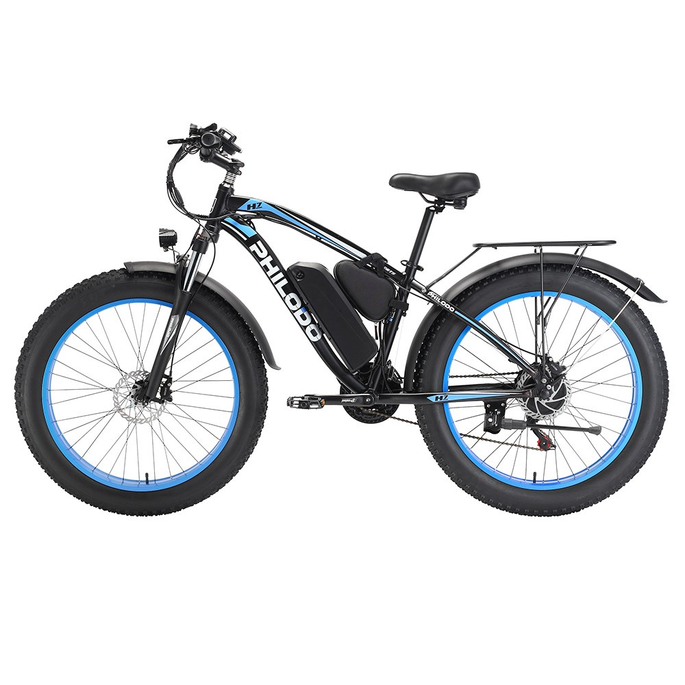 PHILODO H7 Electric Bike 26 inch 48V 1000W Motor 17.5Ah 50km/h Blue
