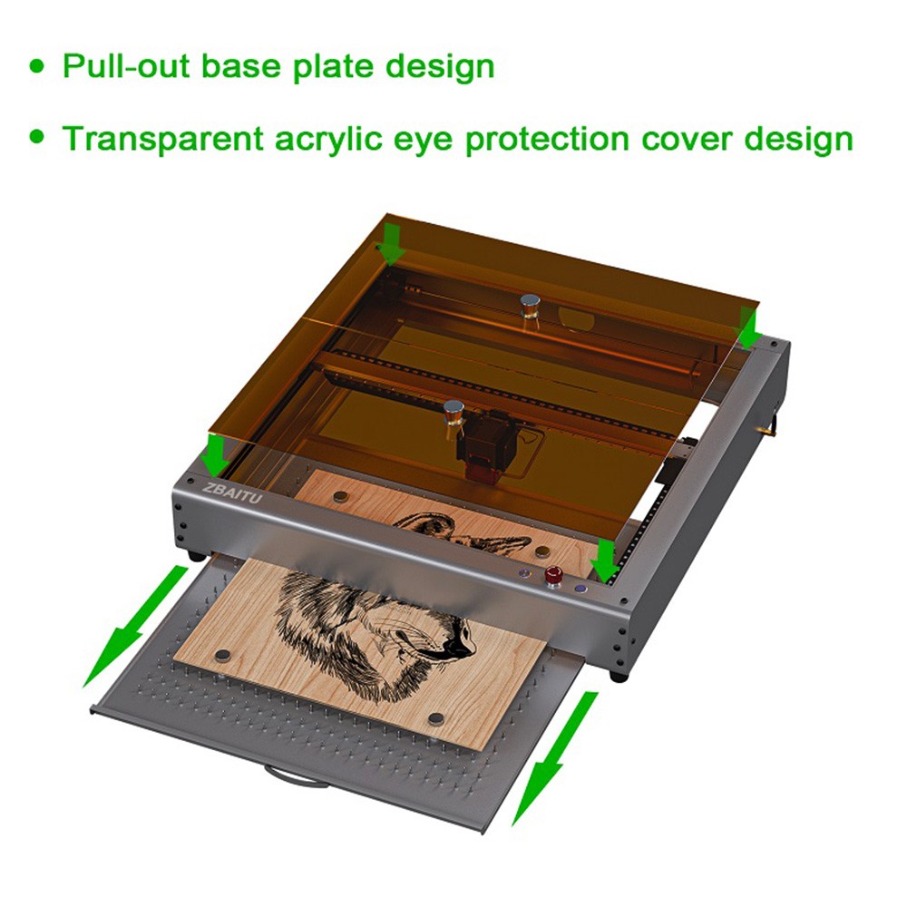 ZBAITU Z40 Laser Engraver Cutter 20W
