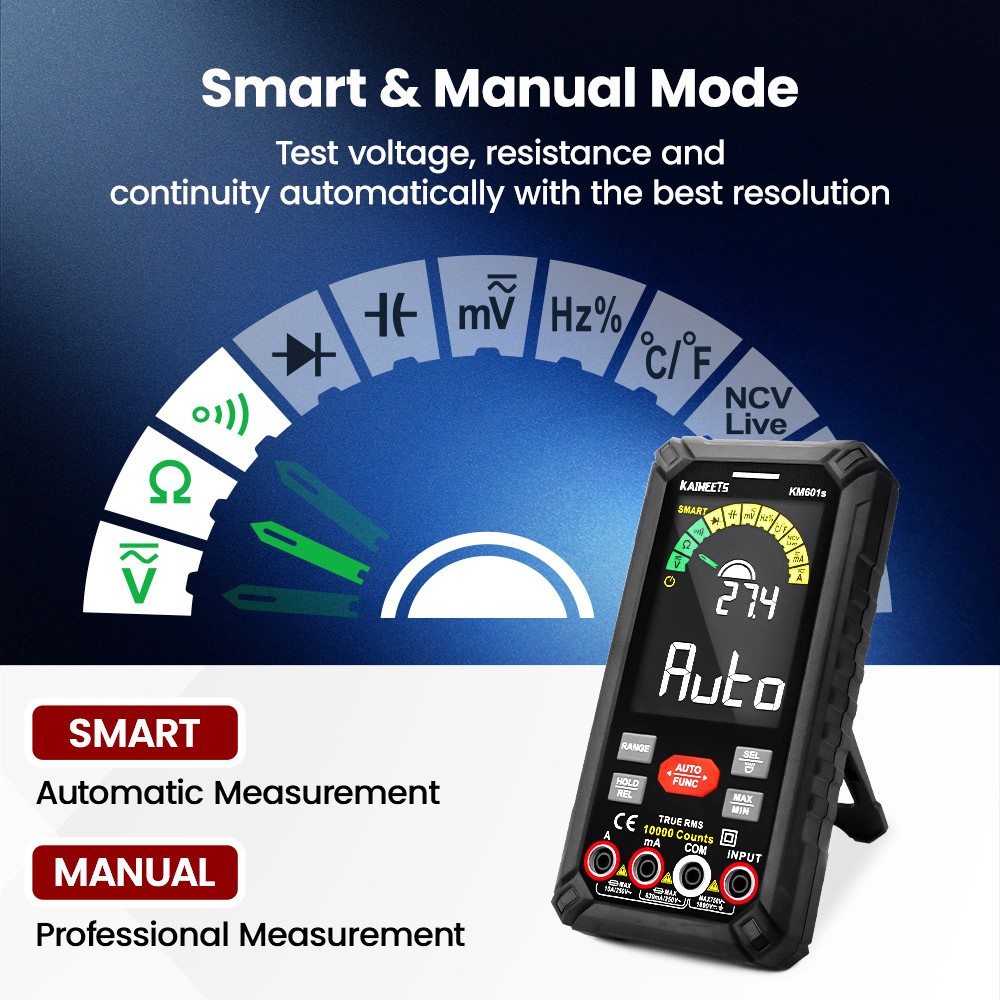 KAIWEETS KM601S Digital Multimeter Black | Europe