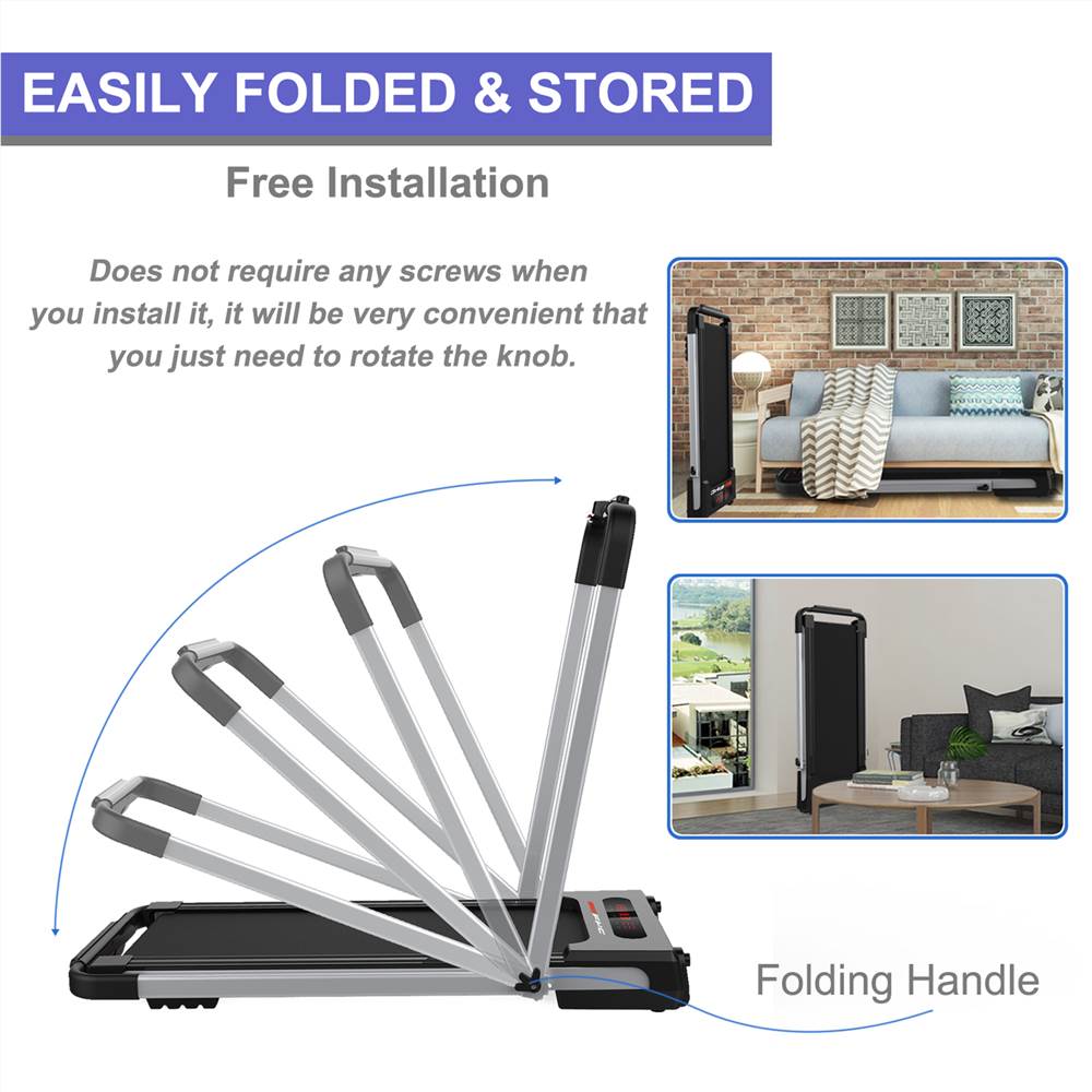 FYC 2 in 1 Under Desk Treadmill - 2.5 HP Folding Treadmill for Home ...