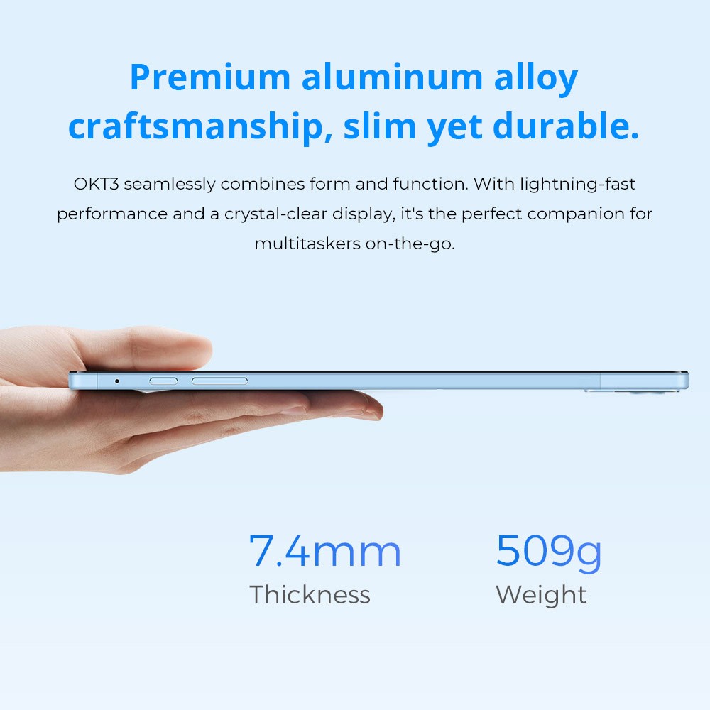 OUKITEL OKT3 Tablet 8GB RAM 256GB ROM Grey