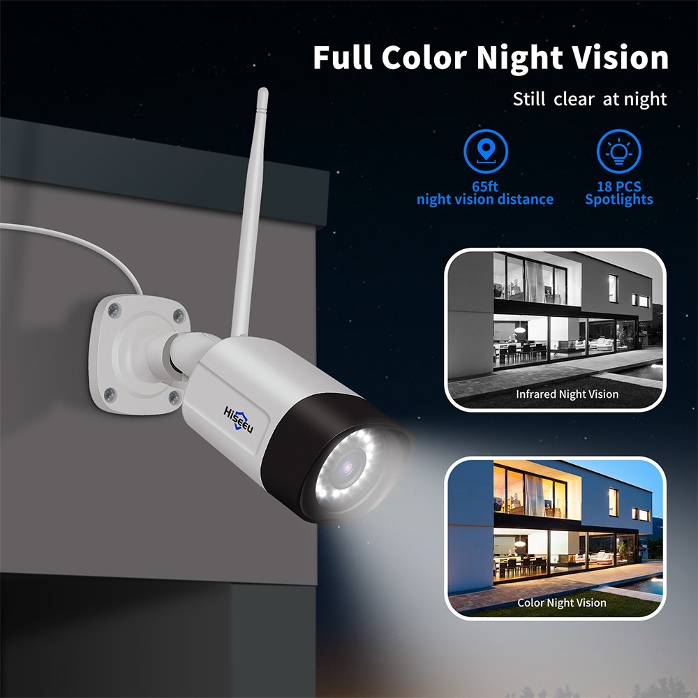 Hiseeu 5MP WiFi Security Camera System
