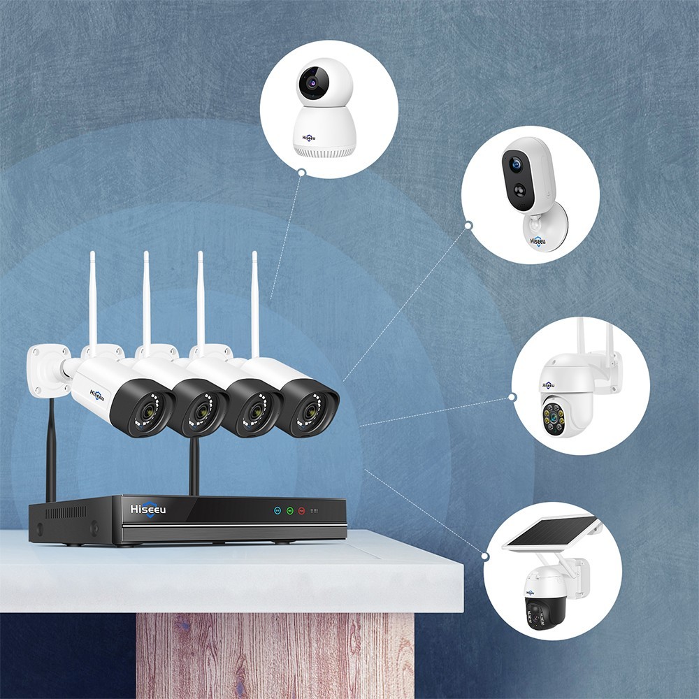 Hiseeu 5MP WiFi Security Camera System