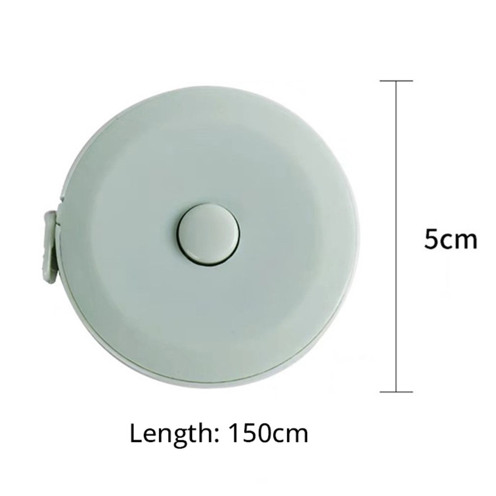 150cm Round Plastic Tape Measure Green
